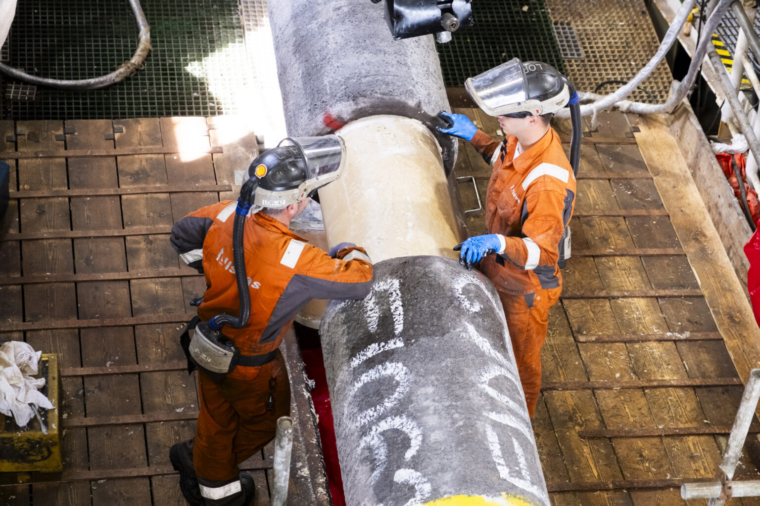 Offshore pipeline laid on the North Sea bed - Porthos